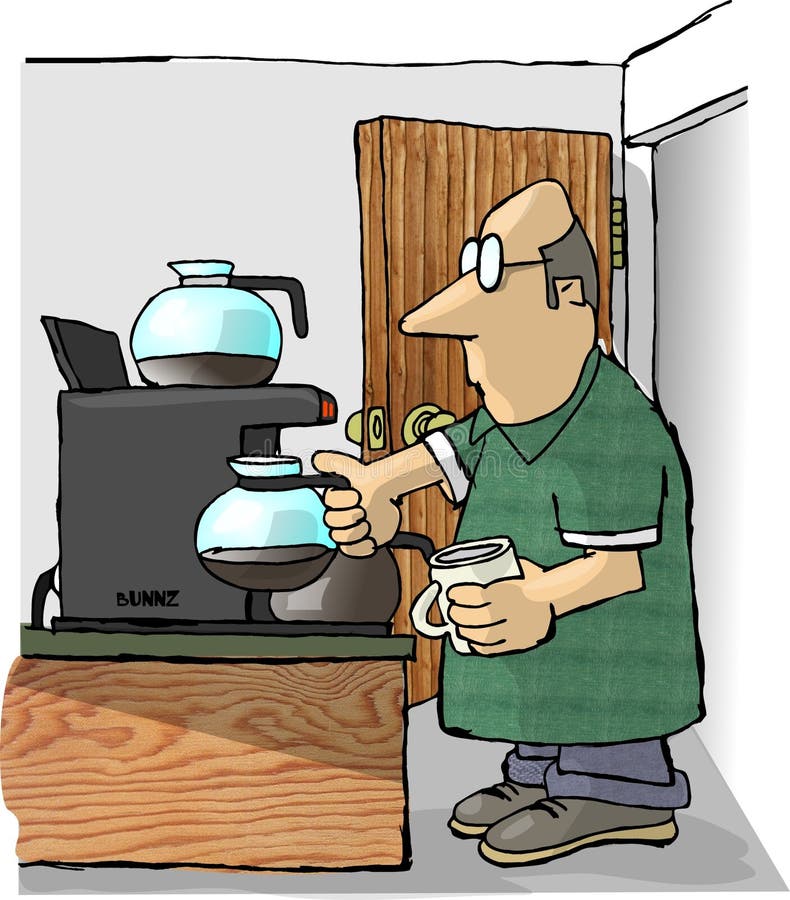 Coffee Refill stock illustration. Illustration of break - 35019