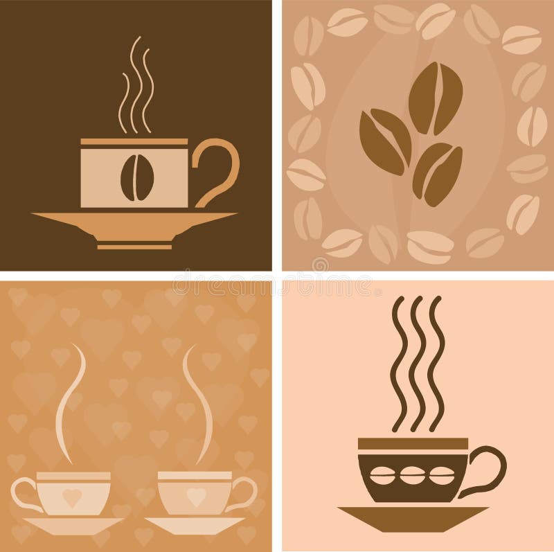 Set of Coffee Related Typography. Quotes about Coffee. Vintage Vector ...