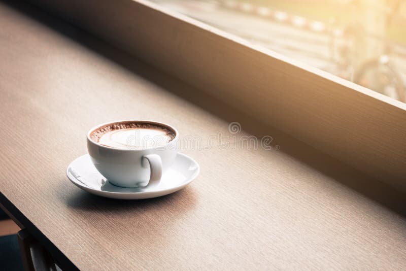 Coffee in Relaxation Morning for Working. Stock Image - Image of dish ...