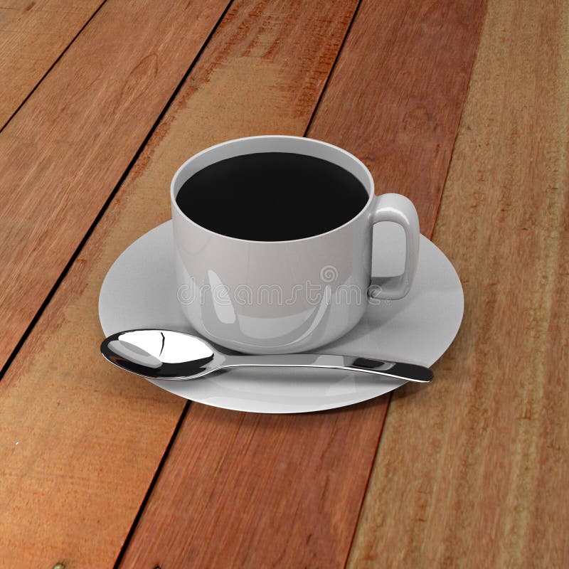 Coffee render stock illustration. Illustration of graphs - 57964459