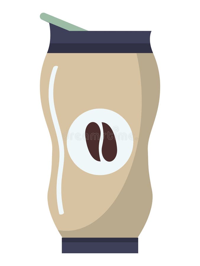 Coffee Reusable Plastic Container Stock Vector - Illustration of zero ...