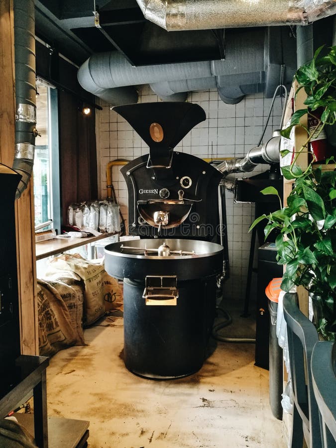 Coffee Roaster. Art of Coffee Making Editorial Stock Image - Image of ...