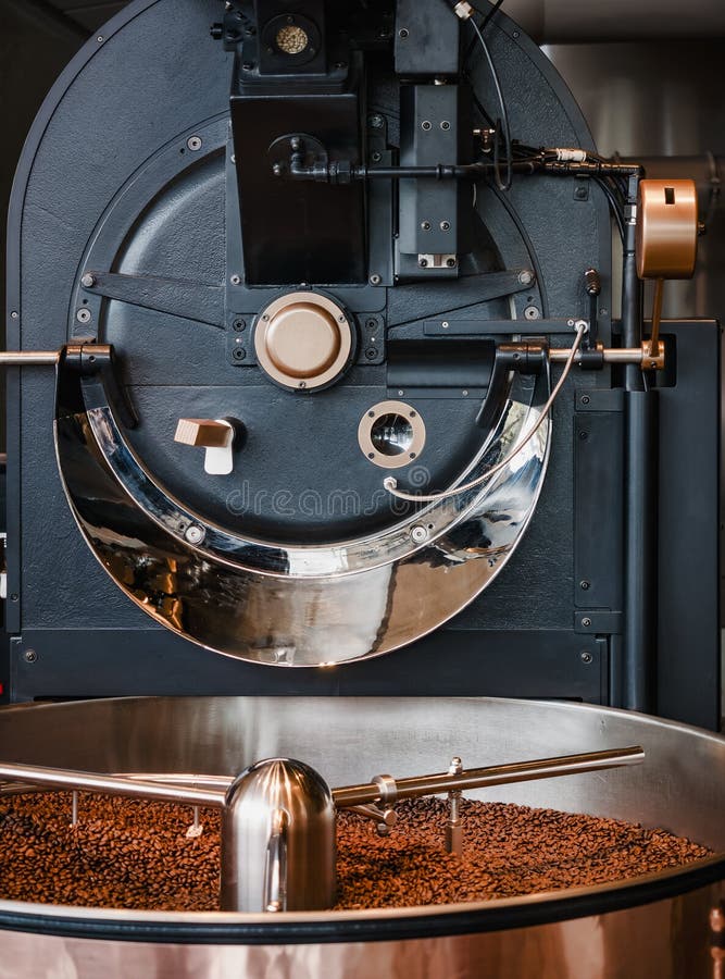 Coffee Roaster Machine Coffee Beans Blend Coffee Industry Stock Image ...
