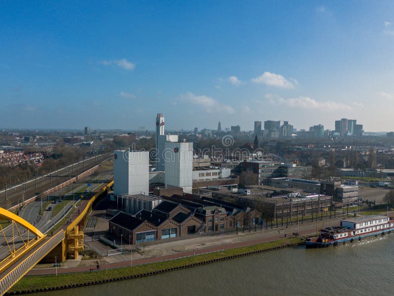 Coffee Roaster and Packer JDE Douwe Egberts in Urecht on the Keulsekade ...