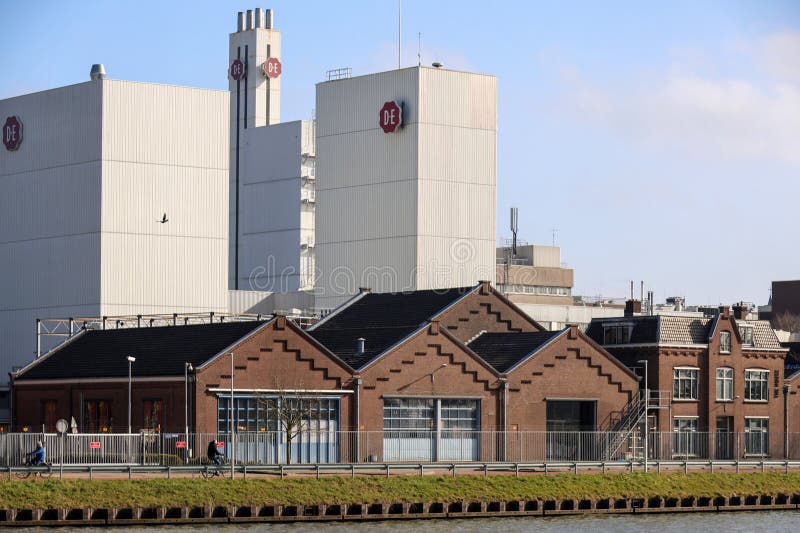 Coffee Roaster and Packer JDE Douwe Egberts in Urecht on the Keulsekade ...