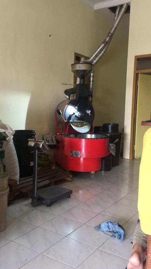 Coffee roaster stock image. Image of workshop, coffee - 261662703