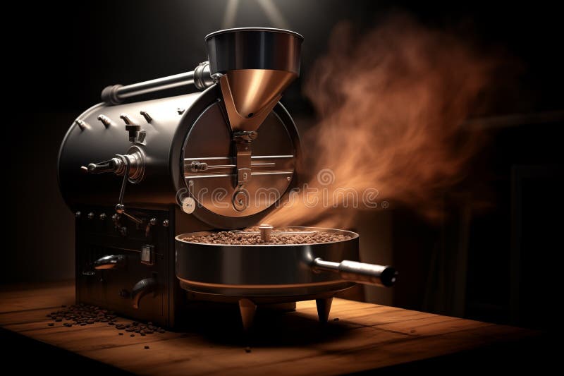 Coffee Roasting Machine Stock Illustrations – 1,212 Coffee Roasting ...