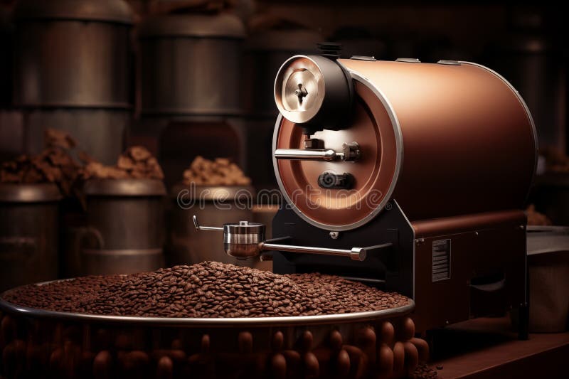 Coffee Roasting Machine Stock Illustrations – 1,312 Coffee Roasting ...