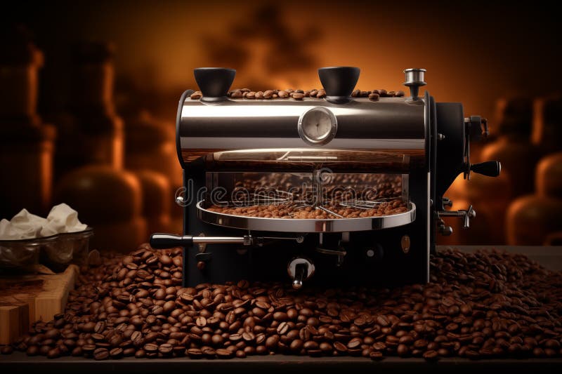 Coffee Roasting Machine Stock Illustrations – 1,081 Coffee Roasting ...
