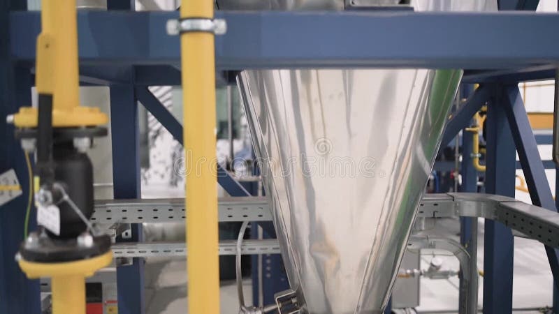 At a Coffee Roasting Plant. the Machine is in the Process of Roasting ...