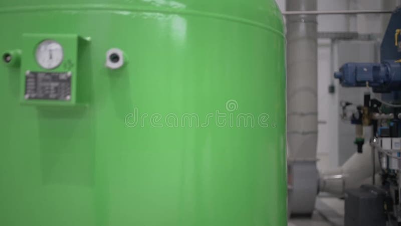 At a Coffee Roasting Plant. the Machine is in the Process of Roasting ...