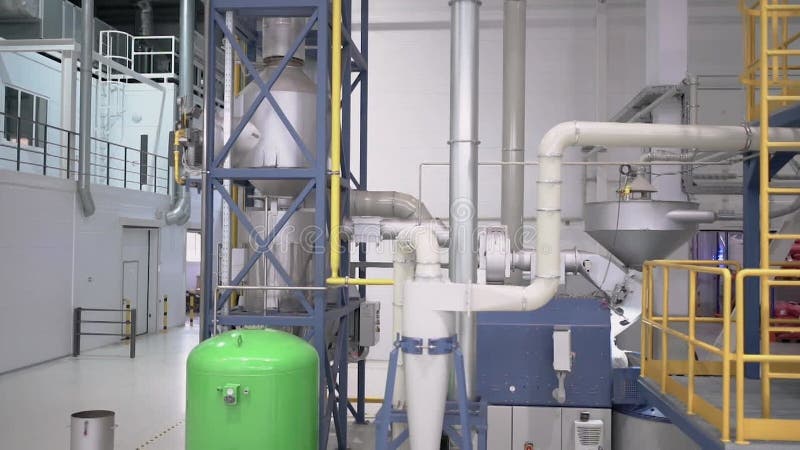 At a Coffee Roasting Plant. the Machine is in the Process of Roasting ...