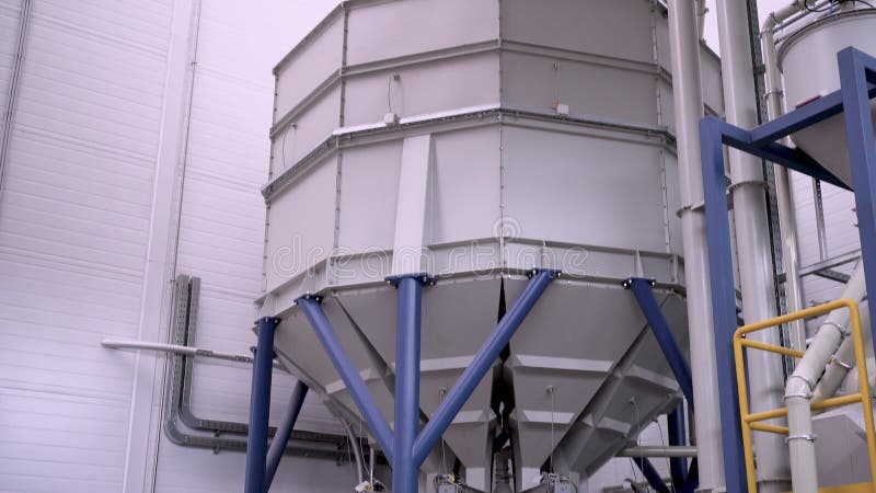 At a Coffee Roasting Plant. the Machine is in the Process of Roasting ...