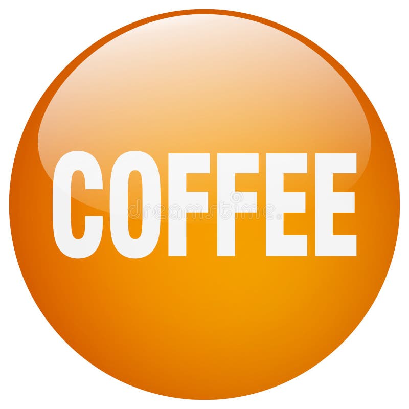 Coffee button stock vector. Illustration of button, graphic - 122711231