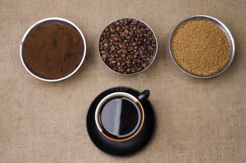 Coffee scalded and soluble stock photo. Image of frying - 68503908