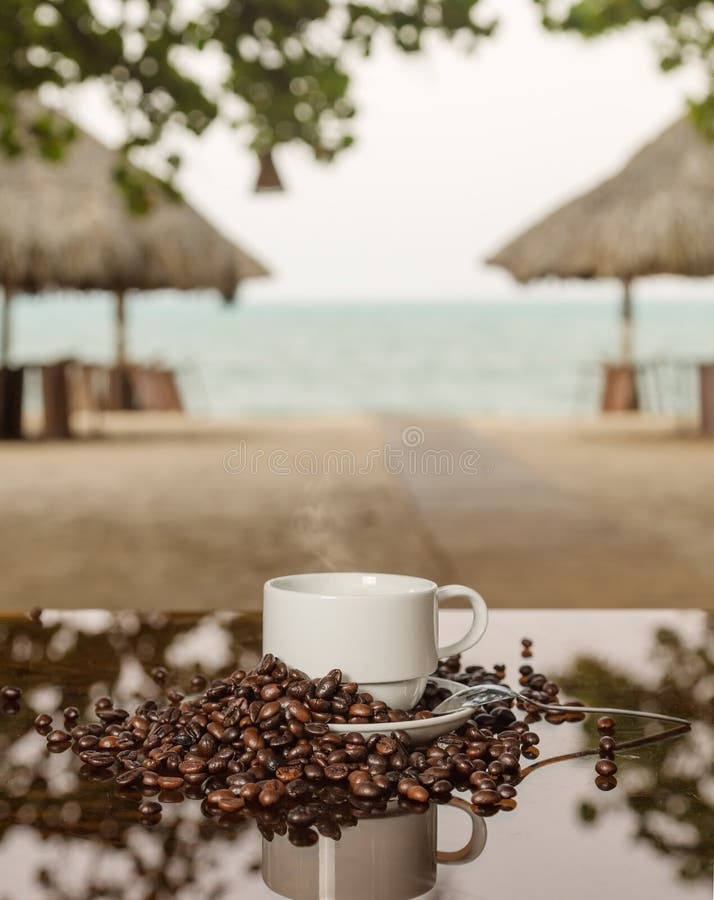 Coffee sea stock image. Image of crop, alcoholic, bean - 53468701