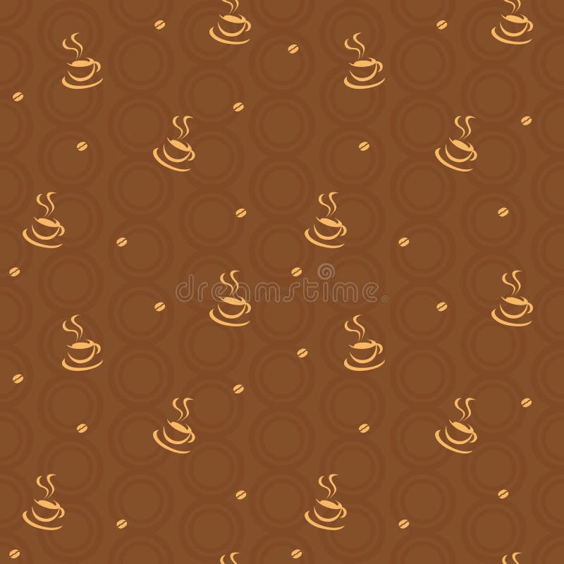 Coffee seamless pattern stock vector. Illustration of abstract - 11441184