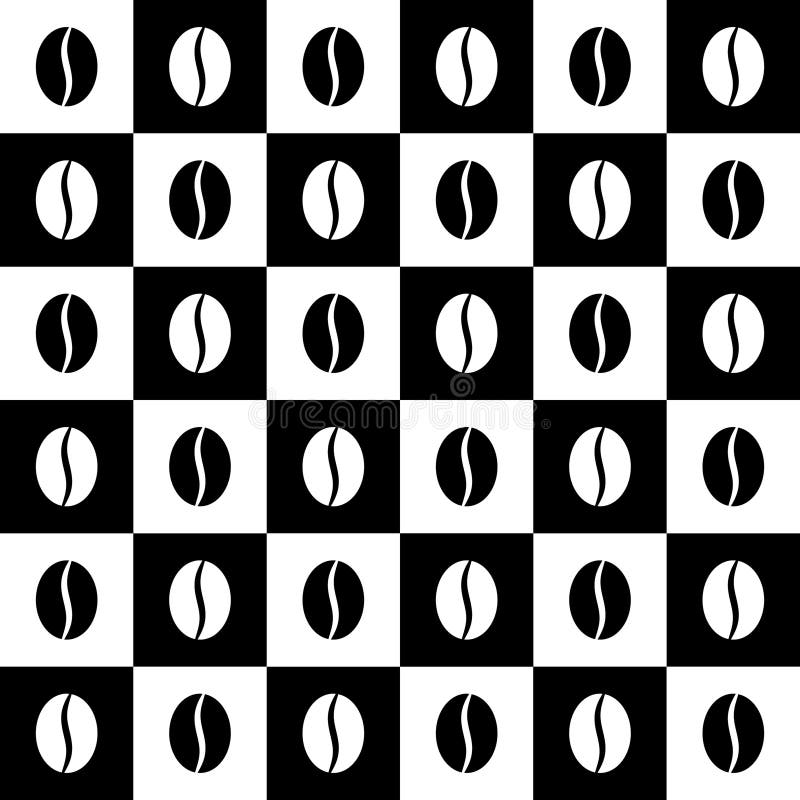 Coffee Seamless Pattern. Repeating Coffee Bean Patterns. Repeated Beans ...