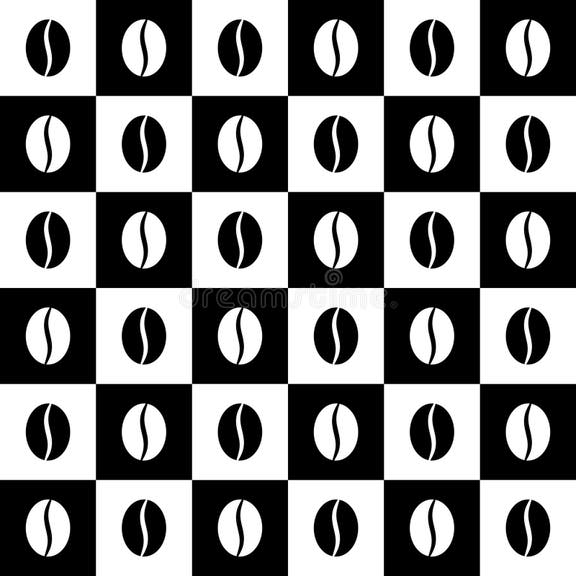 Coffee Seamless Pattern. Repeating Coffee Bean Patterns. Repeated Beans ...