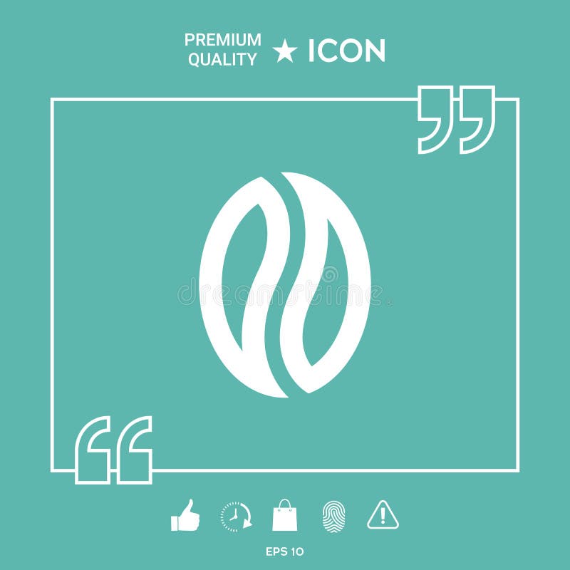 Coffee seed - logo stock vector. Illustration of icon - 114985031