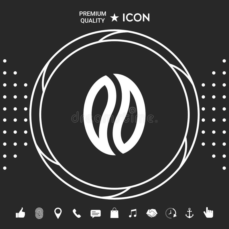 Coffee seed - logo stock vector. Illustration of caffeine - 130244490