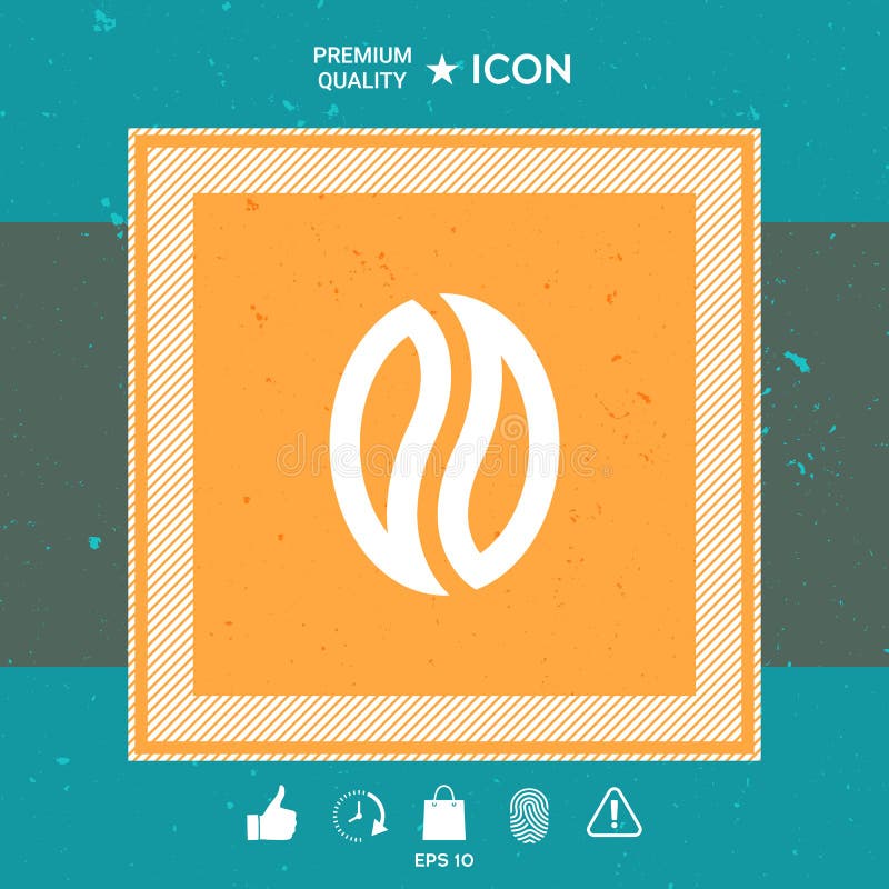 Coffee seed - logo stock vector. Illustration of caffeine - 107102870