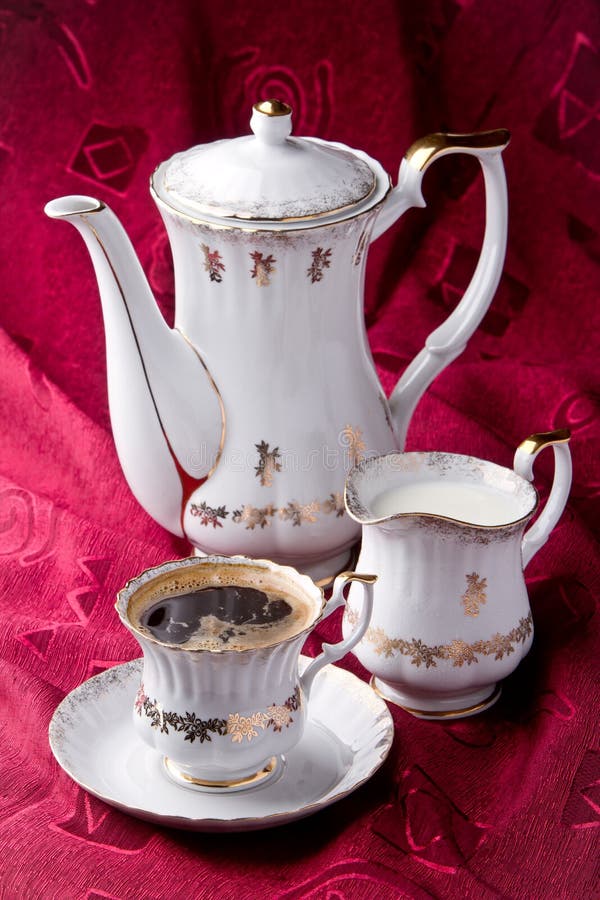 Coffee service stock photo. Image of serwis, bowl, porcelain - 25802178