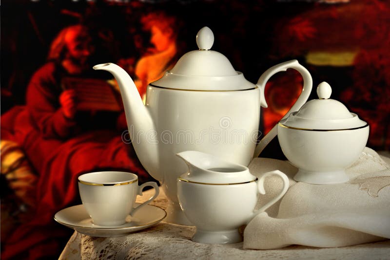 Coffee set stock image. Image of china, cups, home, chinaware - 13347035