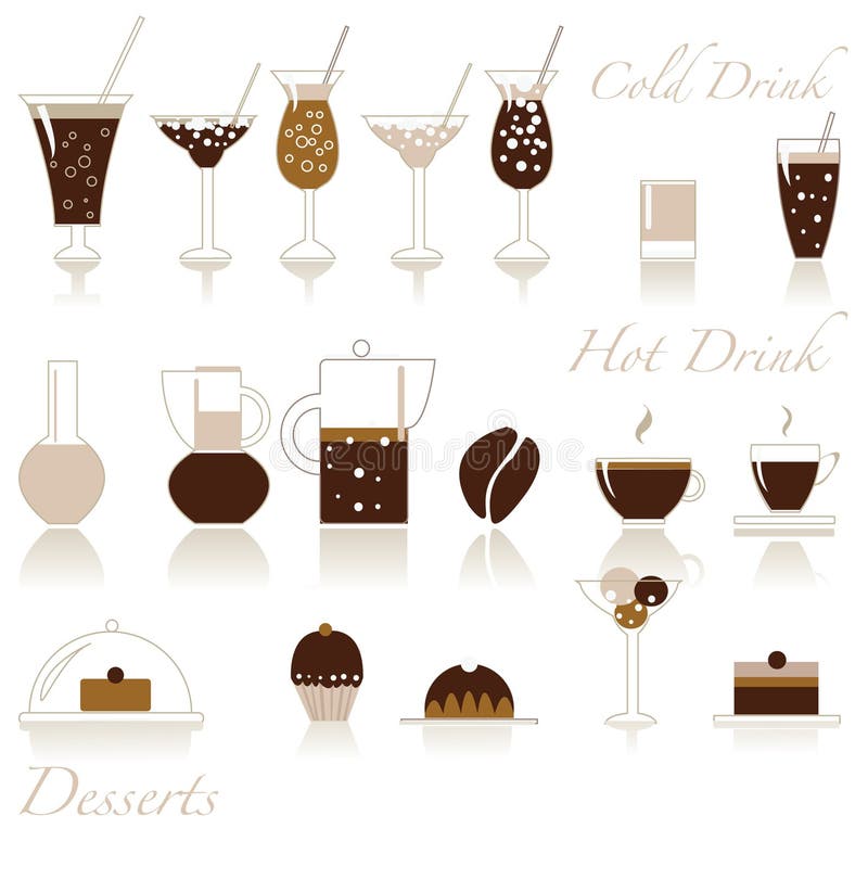 Coffee set stock vector. Illustration of cafe, objects - 13666764