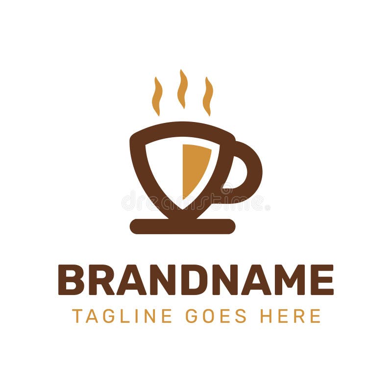 Coffee Shield Logo Symbolizes the Idea of Safeguarding the Essence of ...