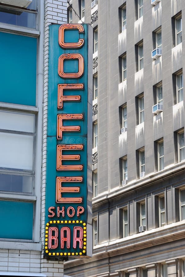 Coffee Shop Bar stock image. Image of urban, coffee, retro - 15216393