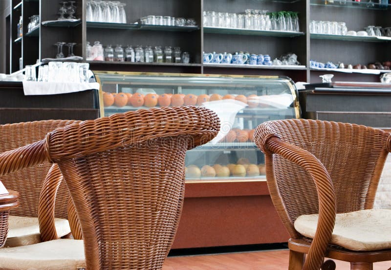 Coffee shop and bar stock photo. Image of chair, decoration - 5257108