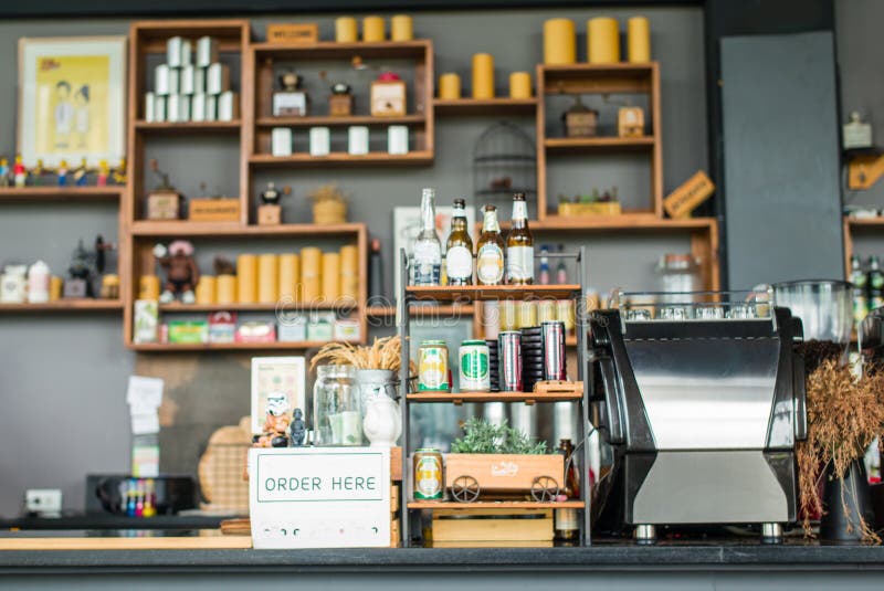 Coffee Shop Cashier stock image. Image of beautiful, espresso - 93452335