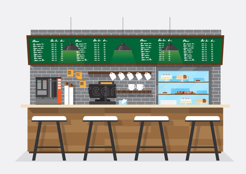 Coffee Counter Stock Illustrations – 10,992 Coffee Counter Stock ...