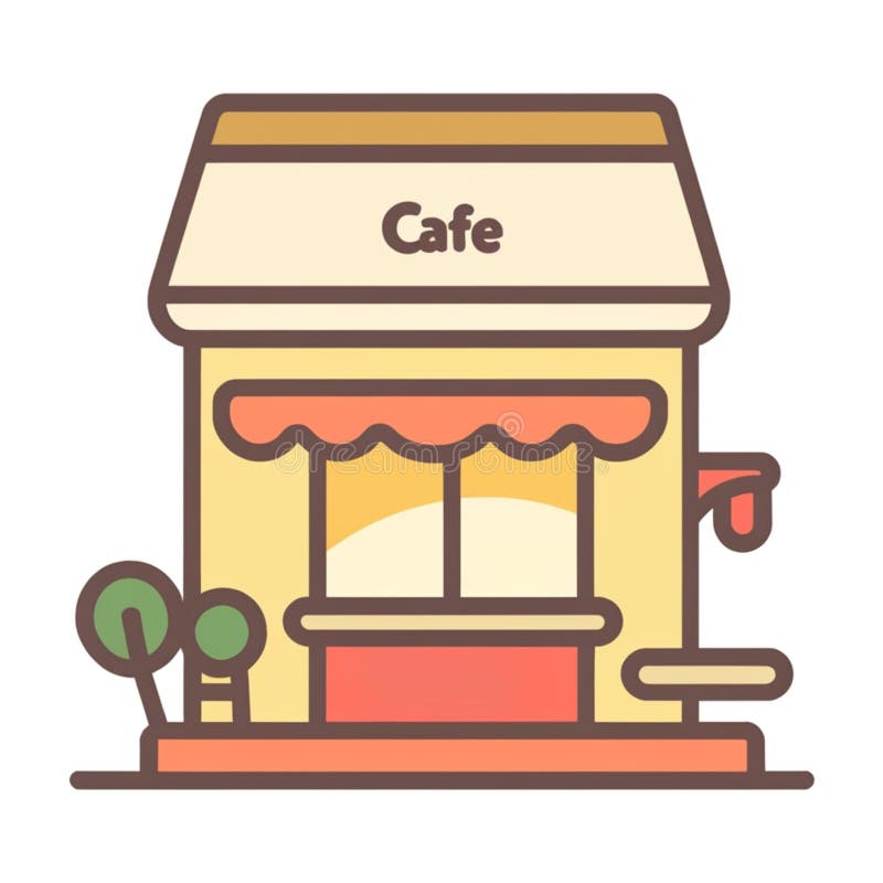Coffee Shop Icon Design Image Stock Illustration - Illustration of shop ...