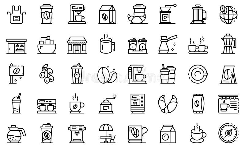 Outline Coffee Shop Stock Illustrations – 17,238 Outline Coffee Shop ...