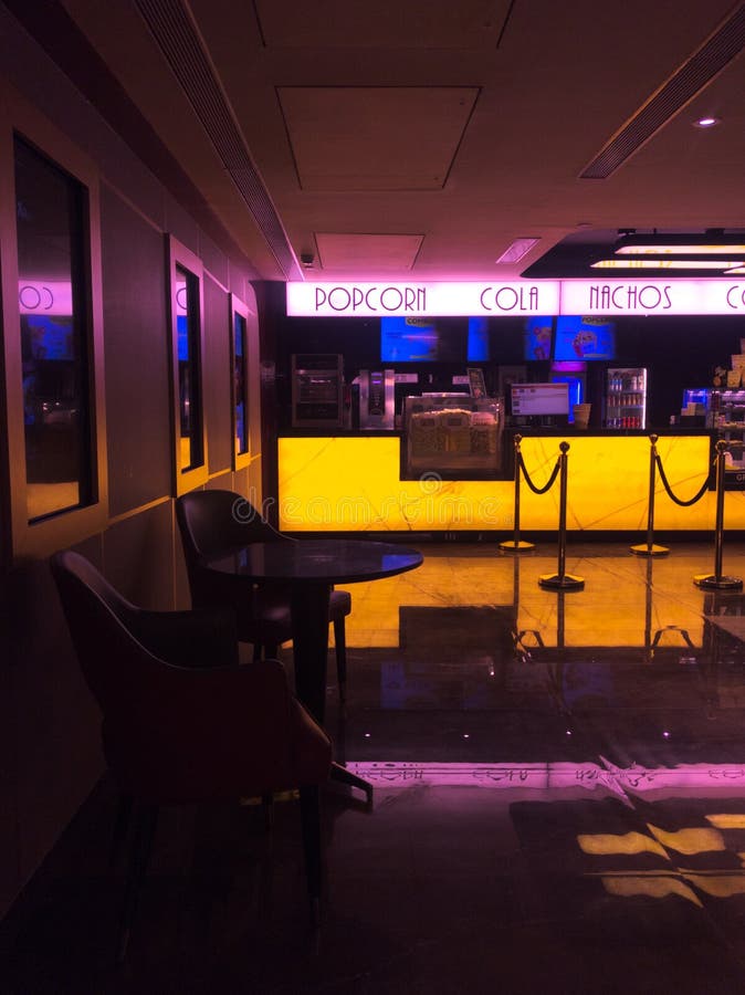 A Coffee Shop Inside a Building in the Night Editorial Photo - Image of ...