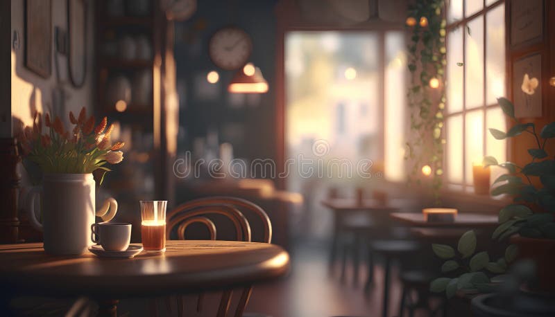 Coffee Shop Interior. Coffee Shop Background Stock Photo - Image of ...