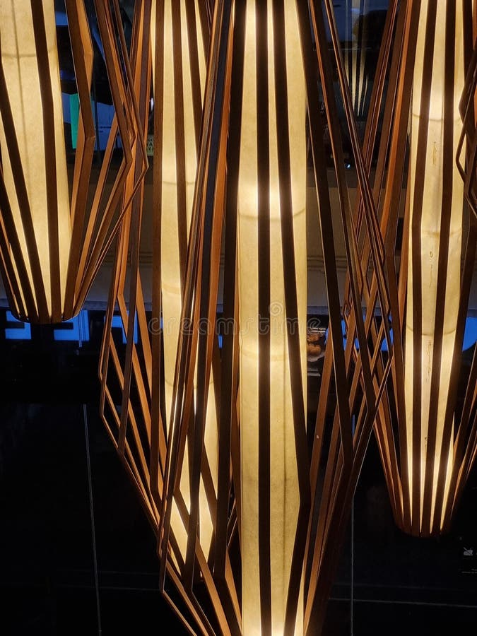 Coffee Shop Interior Design Using Native Materials Stock Photo - Image ...