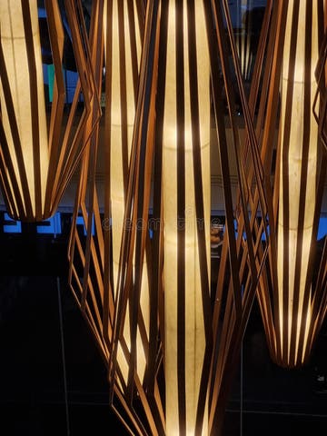 Coffee Shop Interior Design Using Native Materials Stock Photo - Image ...