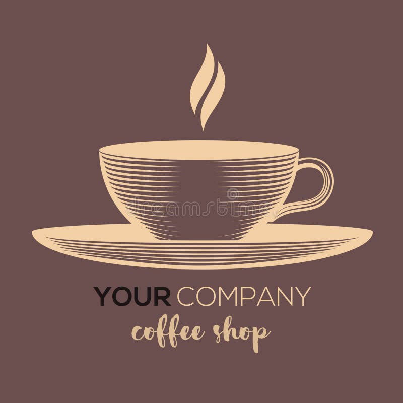 Coffee Shop Logo Design Template. Vector Stock Vector - Illustration of ...