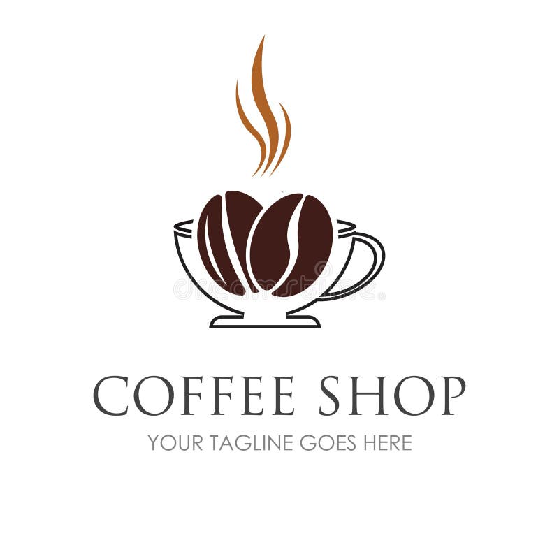 Coffee Shop Logo Icon Template Design Vector Illustration Stock Vector ...
