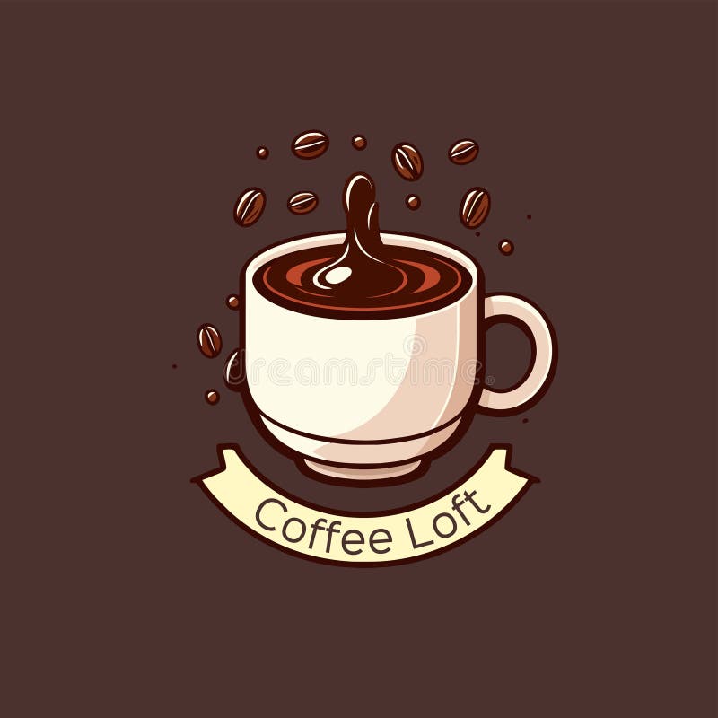 Coffee Shop Logo. Vector Illustration of a Cup of Coffee Stock Vector ...