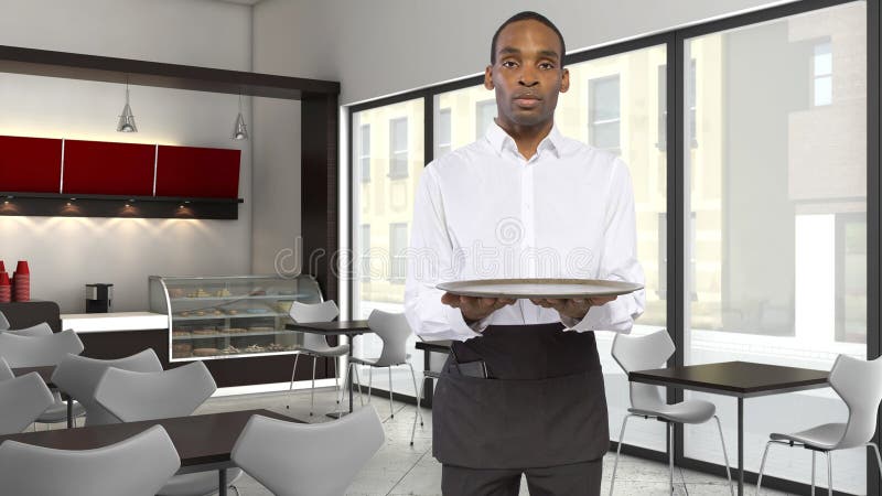 Coffee Shop Server stock photo. Image of male, presenting - 38277994