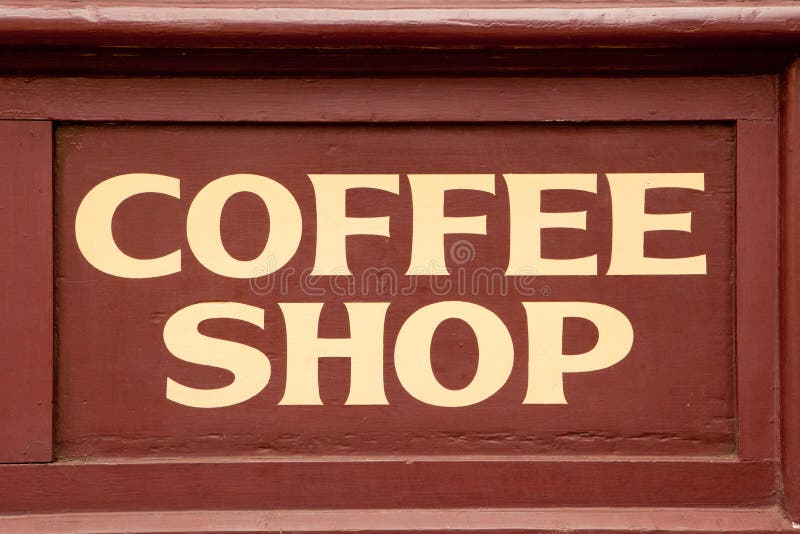Coffee Shop Sign stock image. Image of americano, meet - 20901857