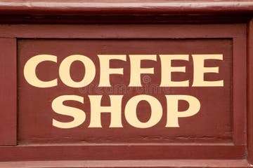 Coffee Shop Sign stock image. Image of americano, meet - 20901857