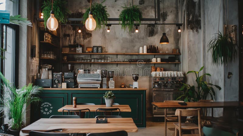Coffee Shop with a Unique Atmosphere Stock Photo - Image of morning ...