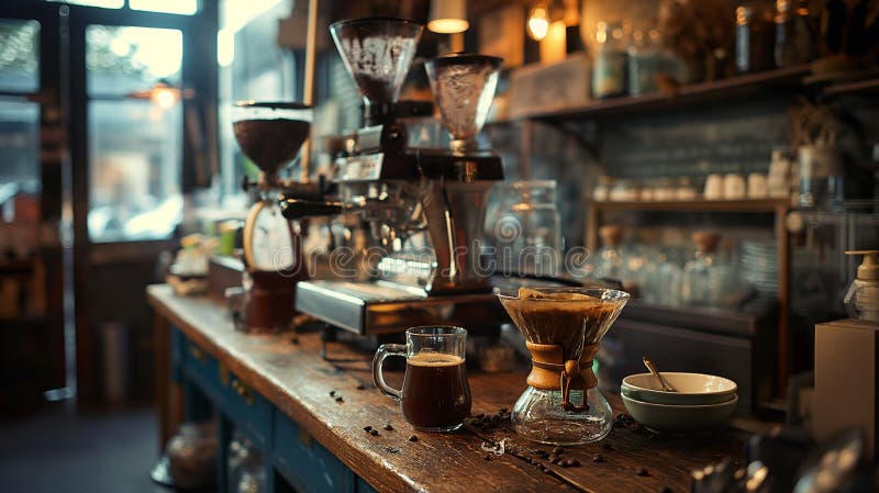 Coffee Shop with a Unique Atmosphere Stock Photo - Image of living ...