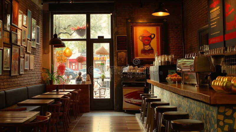 Coffee Shop with a Unique Atmosphere Stock Image - Image of room ...