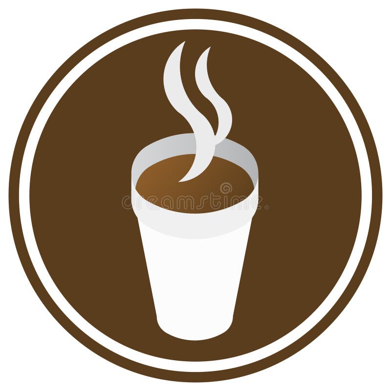 Coffee sign stock vector. Illustration of beverage, plate - 10954413